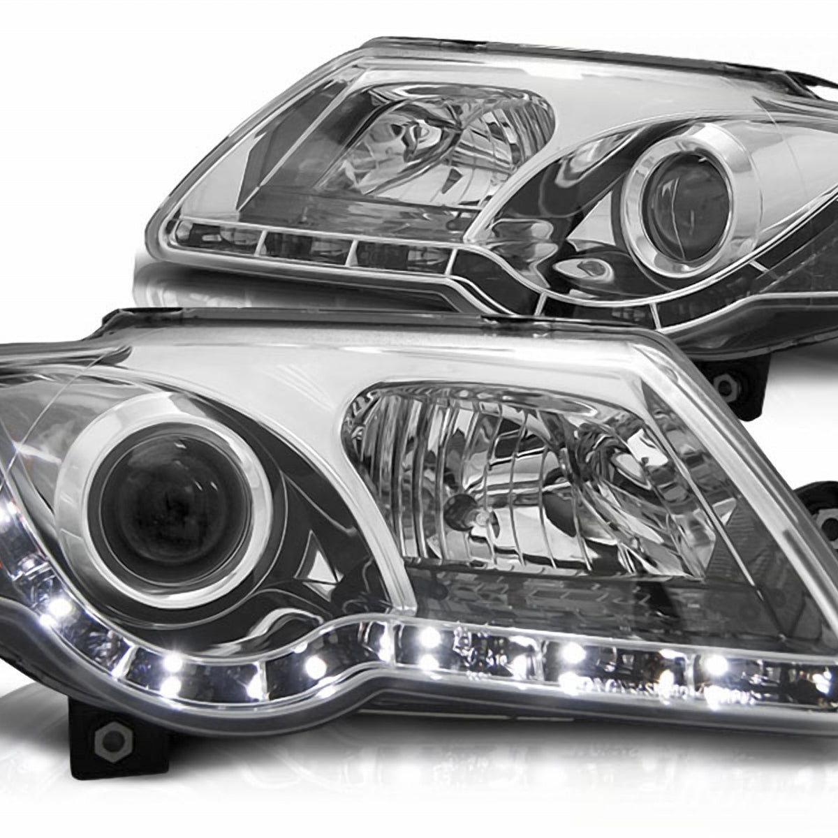 Led Scheinwerfer Set in chrom für VW Passat 3C 03.2005-2010 – CR-Lights