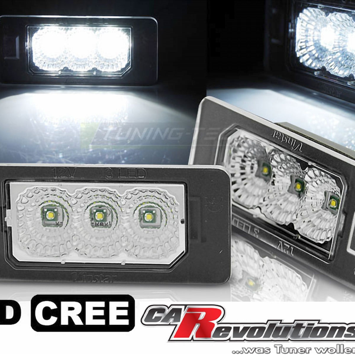 Für BMW E39 E60 E61 E70 E71- LED Kennzeichenbeleuchtung - E-Prüfzeiche ...